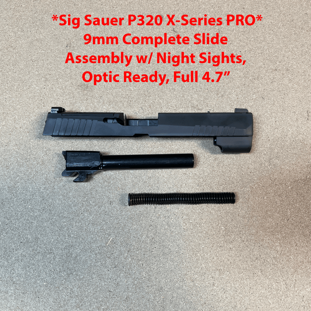Sig Sauer P320 X-Series 9mm Complete Slide Assembly, Optic Ready, Full ...