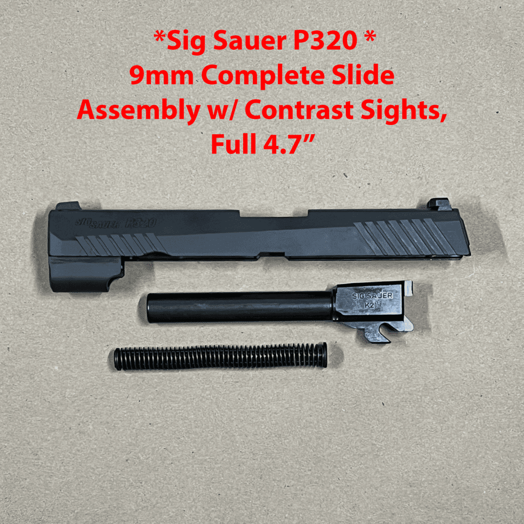 Sig Sauer P320 9mm Complete Slide Assembly With Barrel, Full 4.7" – TCM ...