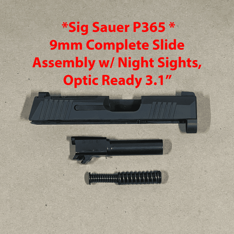 Sig Sauer P365 Fuse 9mm Complete Slide Assembly, 4.3" , Optic Cut ...