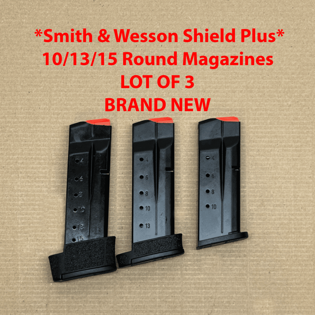* LOT OF 3 * 10/13/15 Round Smith & Wesson M&P9 Shield Plus OEM ...