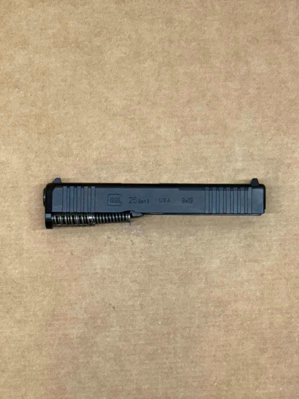 Glock 26 Gen 5 MOS OEM Complete Slide, Barrel & Recoil Spring – BRAND ...