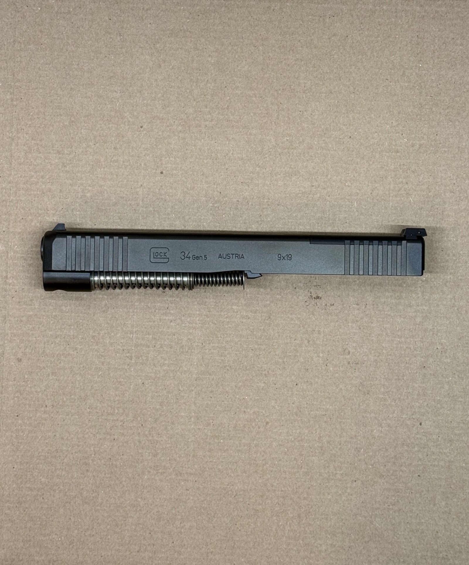 Glock 34 Gen 5 MOS Complete Slide Assembly – Barrel & Recoil Spring ...