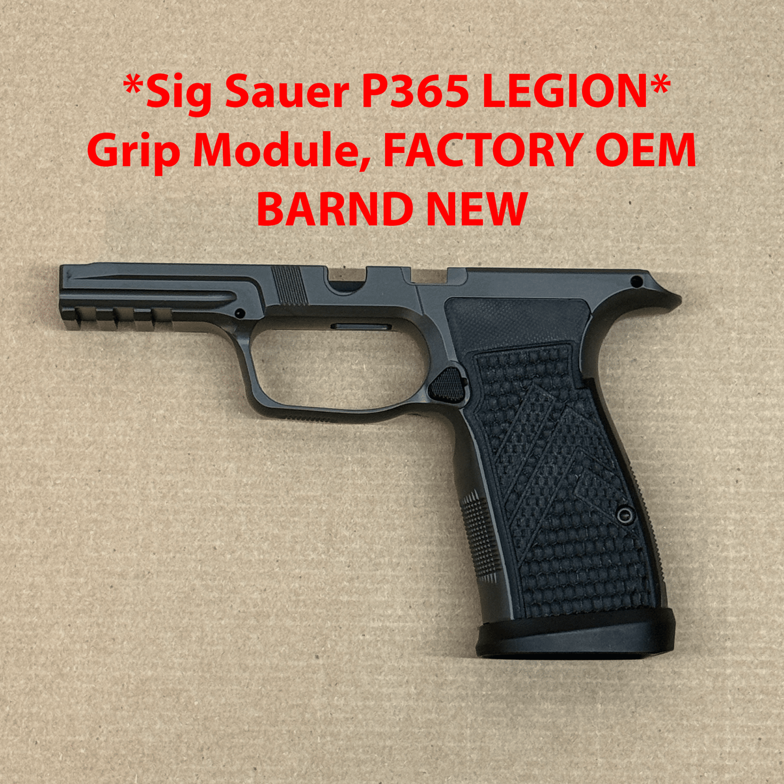 SIG SAUER P365 Legion AXG Aluminum Grip Module – Gray – Brand New – TCM ...