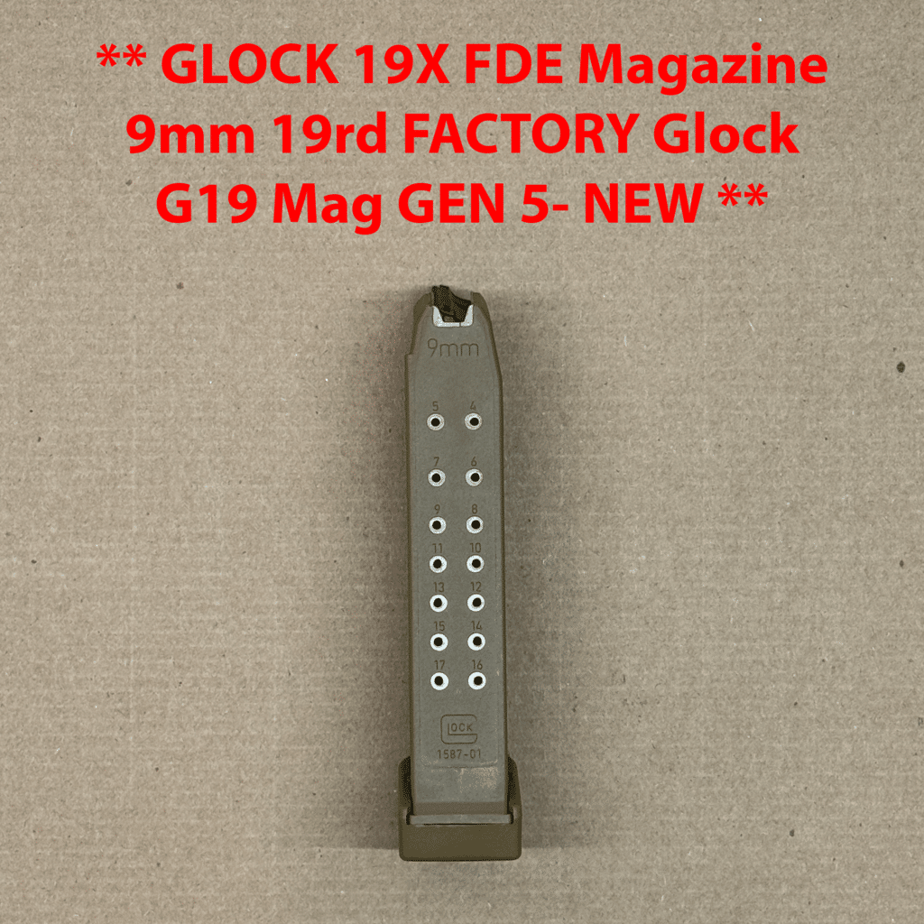 Glock 19X 19-Round Magazine Gen 5 – OEM – 9mm – BRAND NEW - 47488 – TCM ...