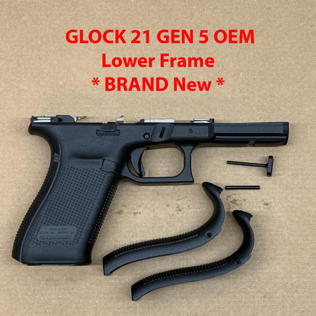 Glock 21 Gen 5 OEM Lower Frame – Factory .45 ACP Grip Module – Genuine Glock – NEW – TCM Stock