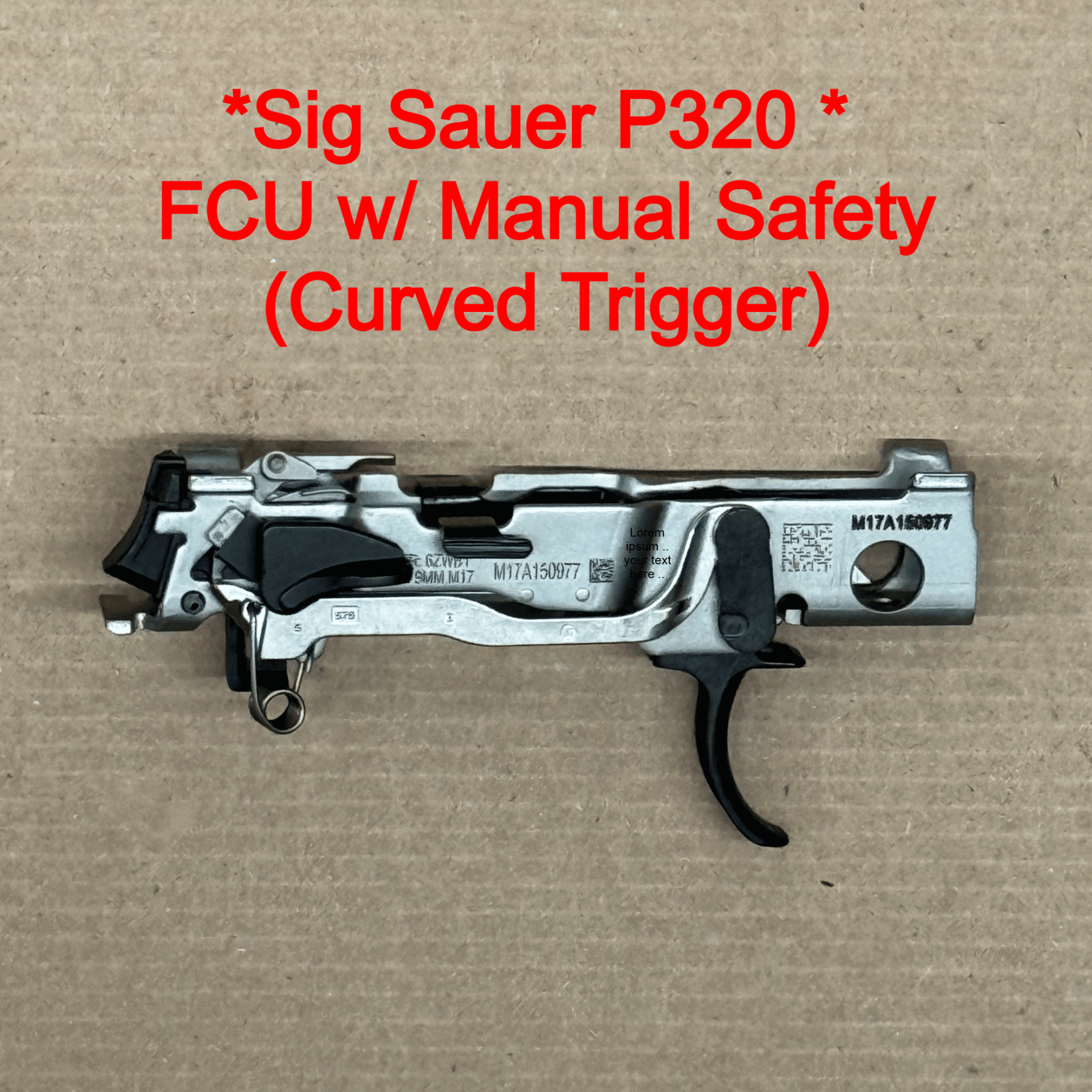 Sig Sauer P320 Fire Control Unit - FCU – TCM Stock